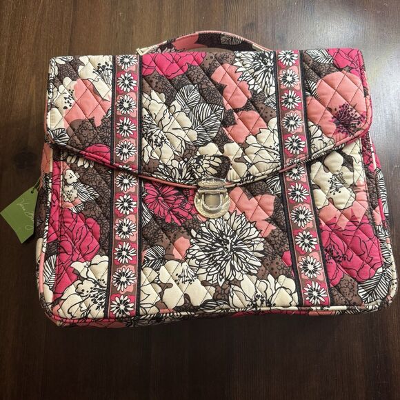 Vera Bradley | Bags | Nwt Vera Bradley Mocha Rouge Attach Messenger Bag ...